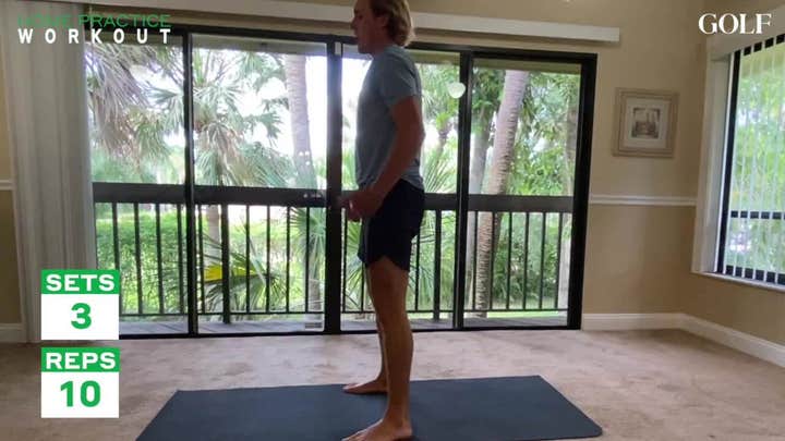 A basic at-home golf workout that's impossible to screw up