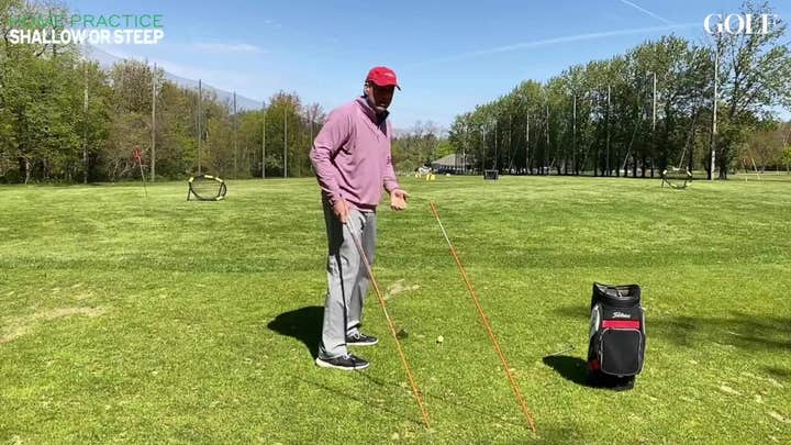 Is your swing too steep or too shallow? Follow this drill for a quick fix